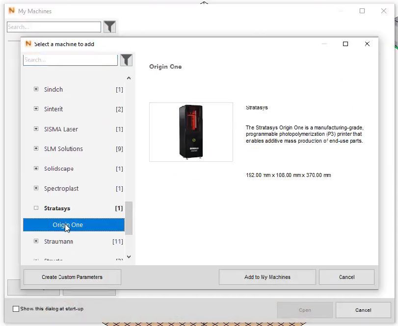 Autodesk Netfabb and the Origin One